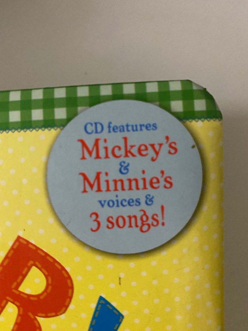 Disney nursery rhymes CD read aloud Mickey Minnie Donald voice, 興趣及遊戲 ...