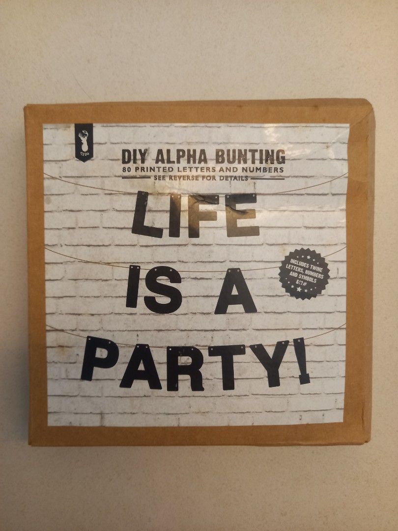 DIY Alphabet Bunting from Typo, Hobbies & Toys, Stationery & Craft ...