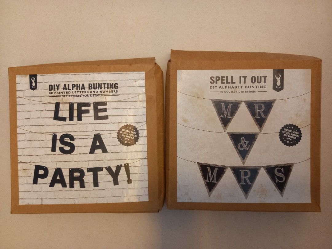 DIY Alphabet Bunting from Typo, Hobbies & Toys, Stationery & Craft ...
