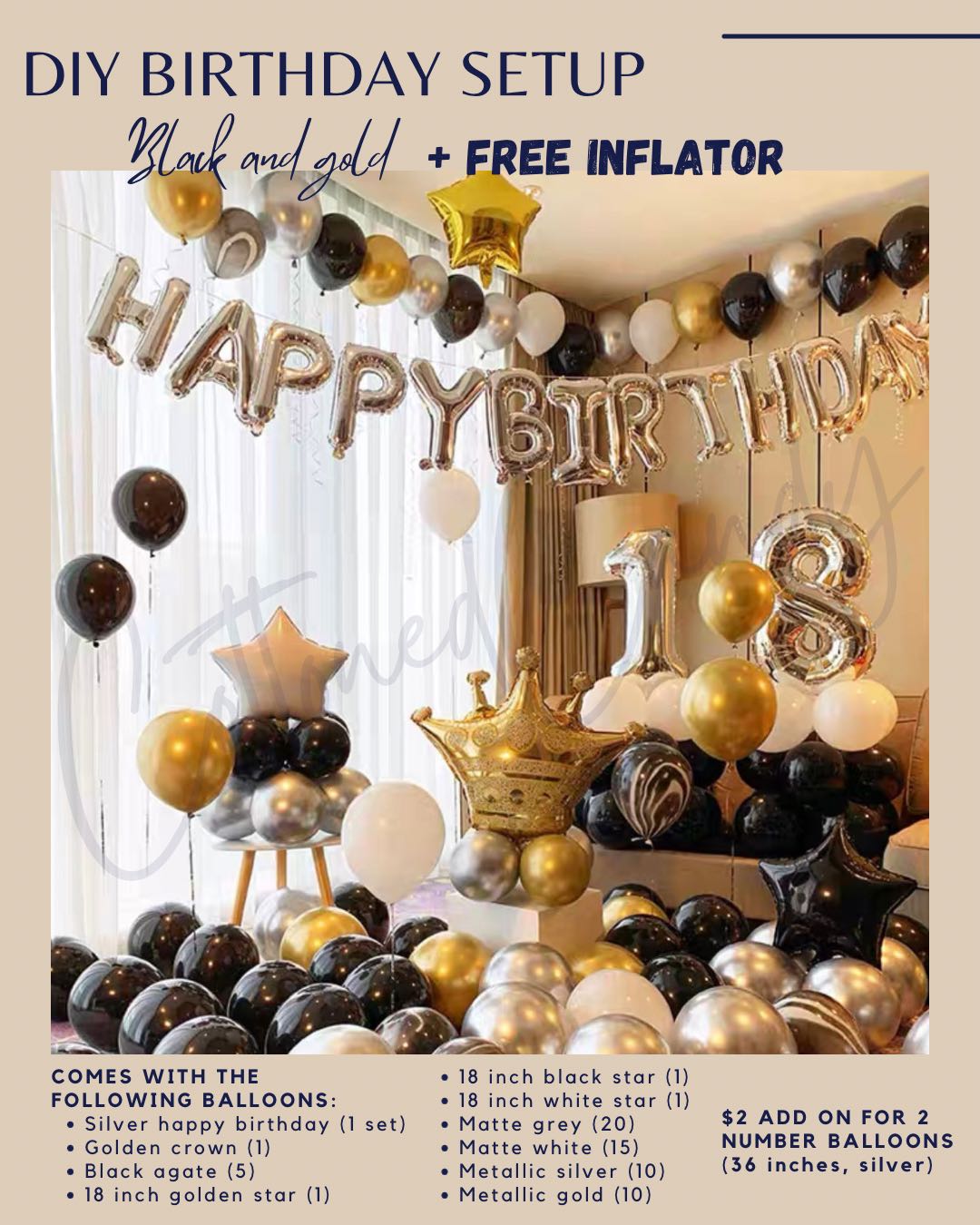 DIY Birthday Party Balloons Setup, Hobbies & Toys, Stationery & Craft ...