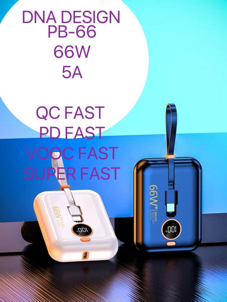 DNA Design PB-66 Powerbank 10000mAh 4 in 1 Cable Fast Charging, Mobile ...