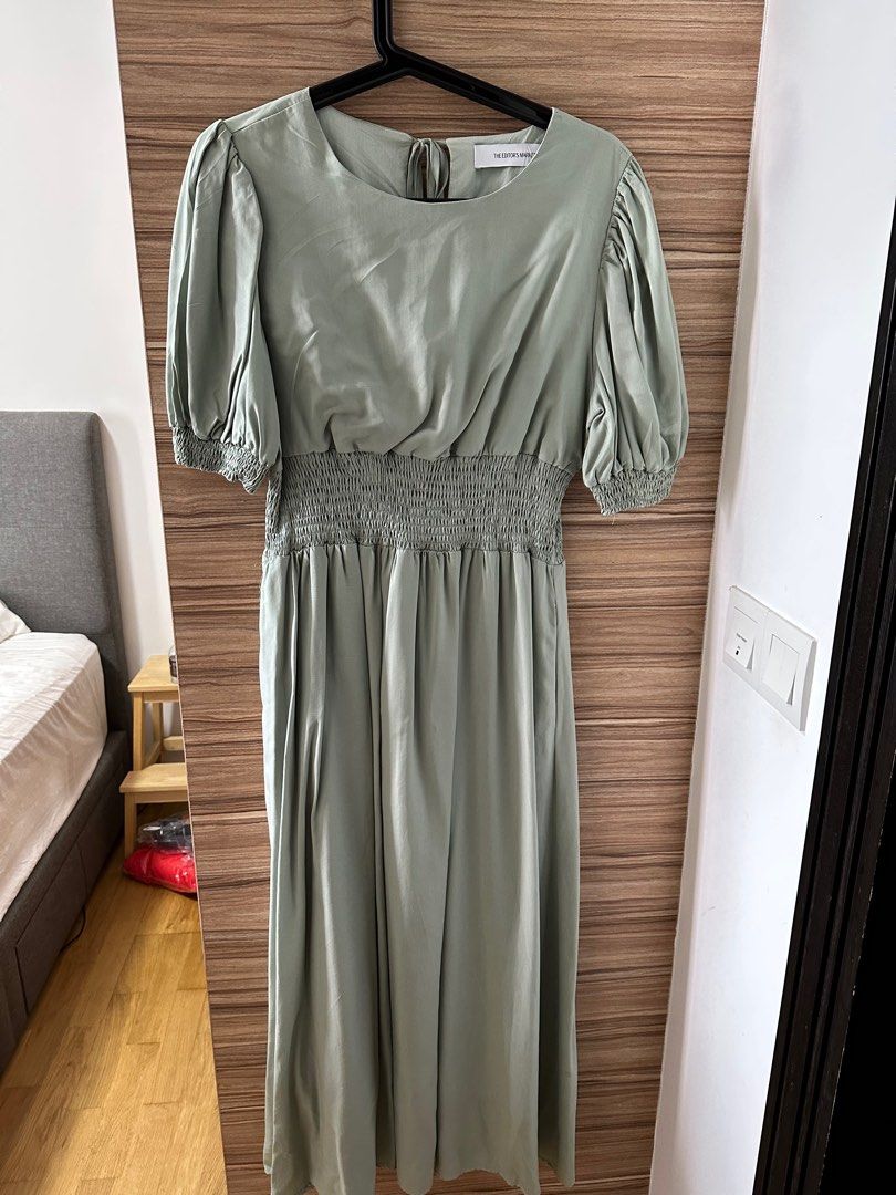 Editor market pastel green dress, Women's Fashion, Dresses & Sets ...