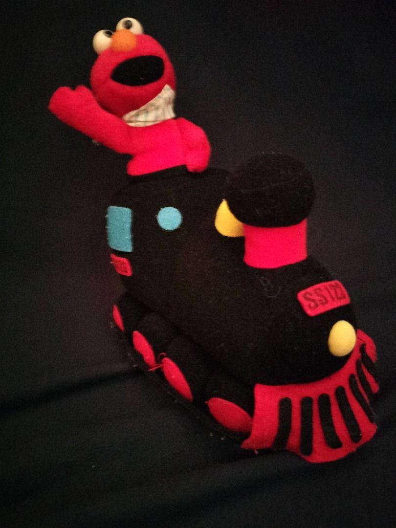 Elmo on train, Hobbies & Toys, Toys & Games on Carousell