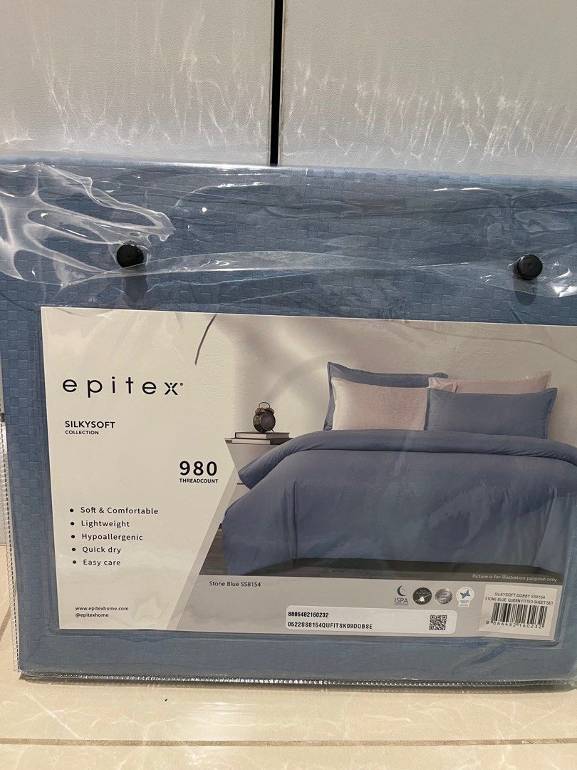 epitex Queen Size Fitted Sheet Set (980 TC), Furniture & Home Living ...