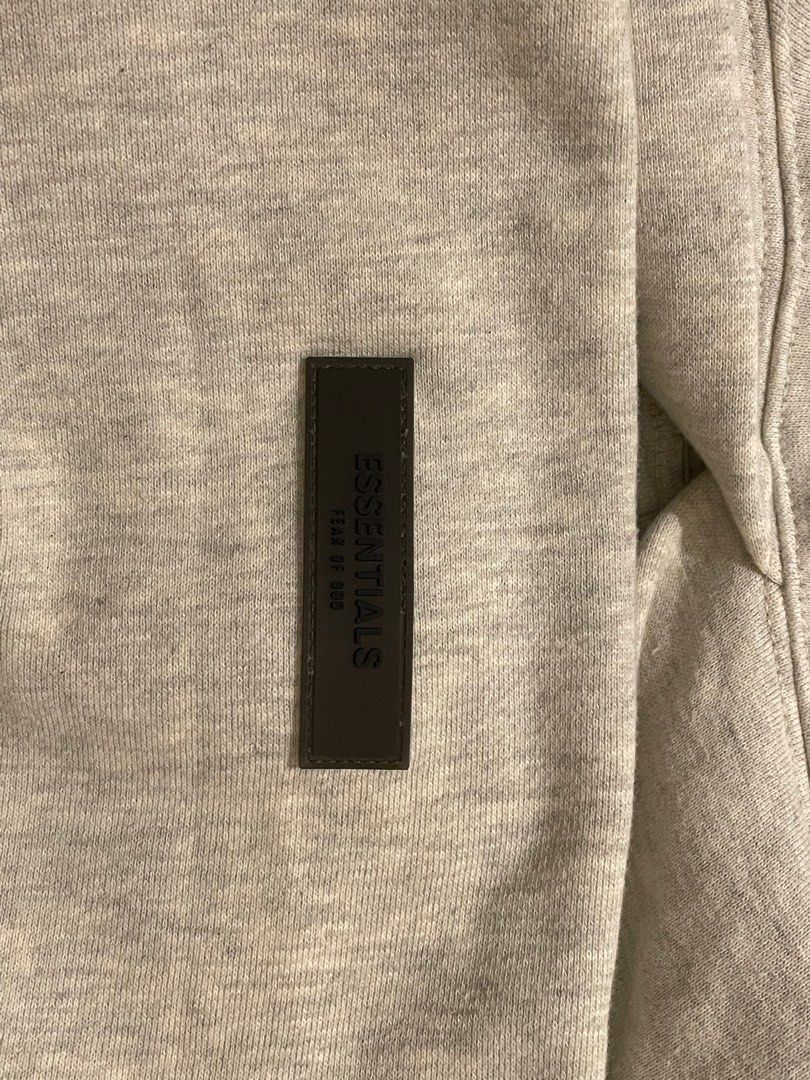 Essentials Light Oatmeal Hoodie, Men's Fashion, Tops & Sets, Hoodies on ...