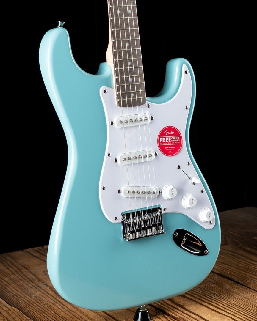 Fender Squier Bullet Strat HT Blue Electric Guitar, Hobbies & Toys ...