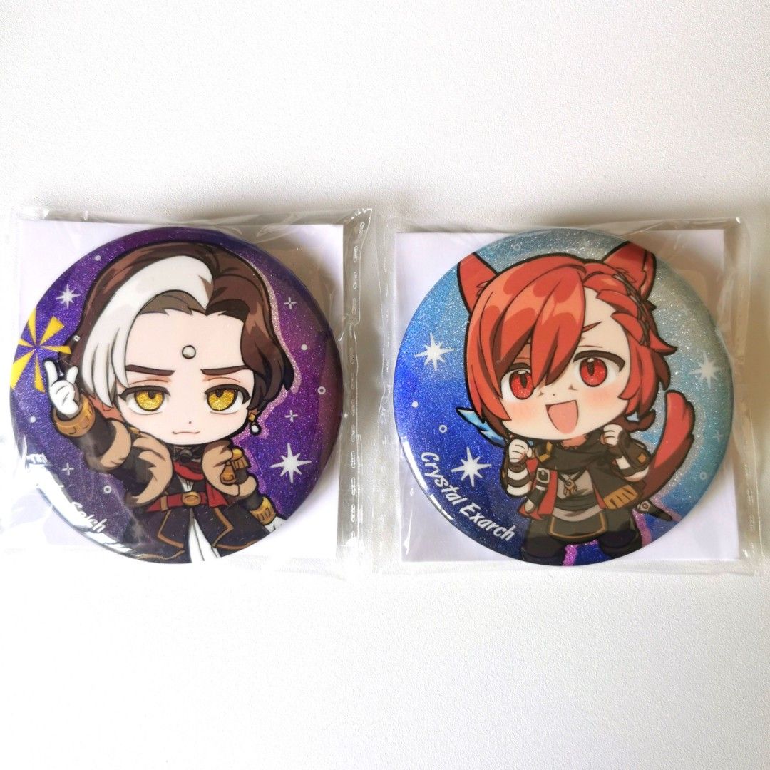 FFXIV limited edition badges Emet Selch Graha Tia, Hobbies & Toys ...