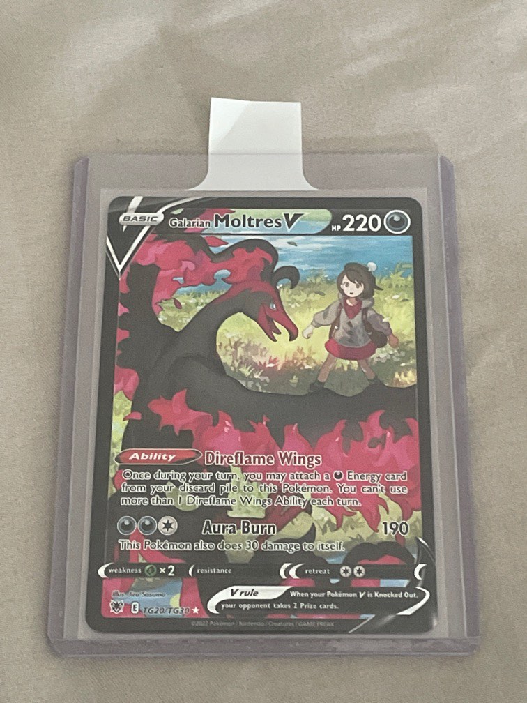 Galarian moltres V Tg20/30, Hobbies & Toys, Toys & Games on Carousell