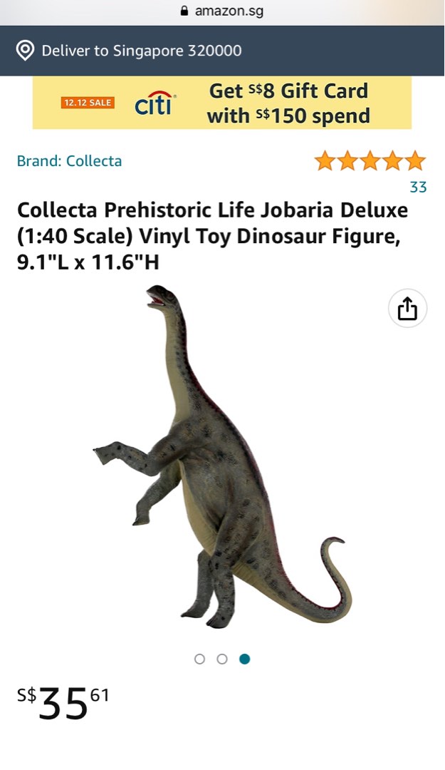 Genuine Collect A brand dinosaur (Jubaria), Hobbies & Toys, Toys ...