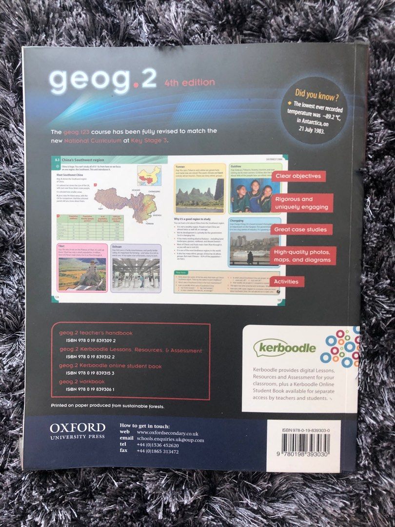 Geog.2 4th Edition Book, Hobbies & Toys, Books & Magazines, Textbooks on Carousell