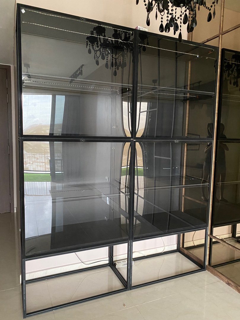 Glass Pannel Display Shelf, Furniture & Home Living, Furniture, Shelves ...