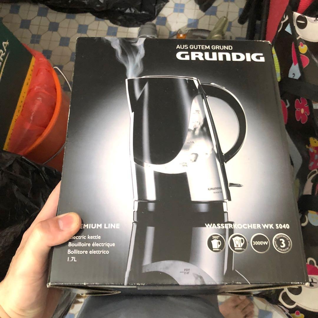 Grundig WK 5040 Premium Line Kettle-1.7L stainless, TV & Home ...