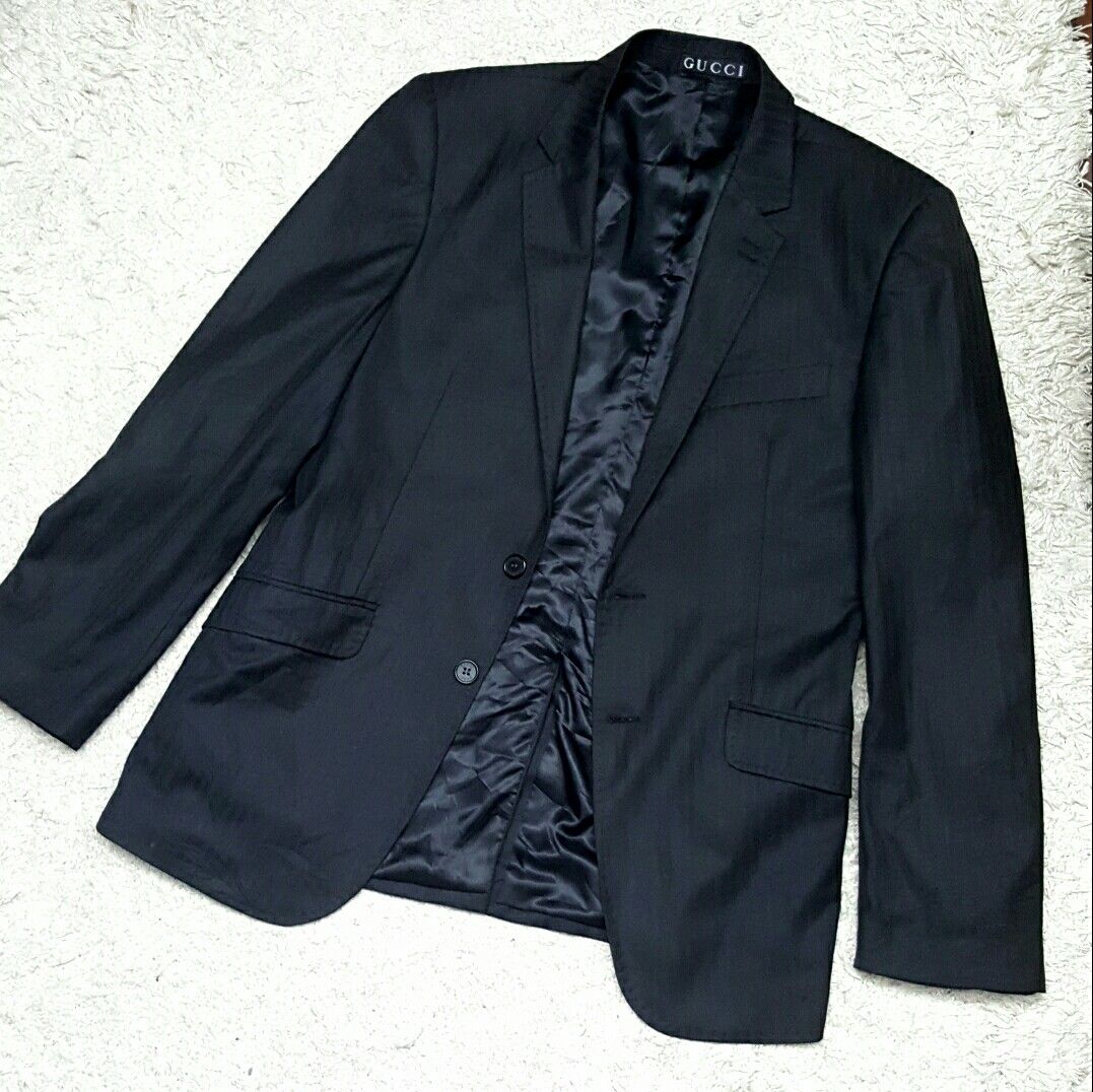 Gucci Slim Fit Black Blazer Mens Fashion Coats Jackets And