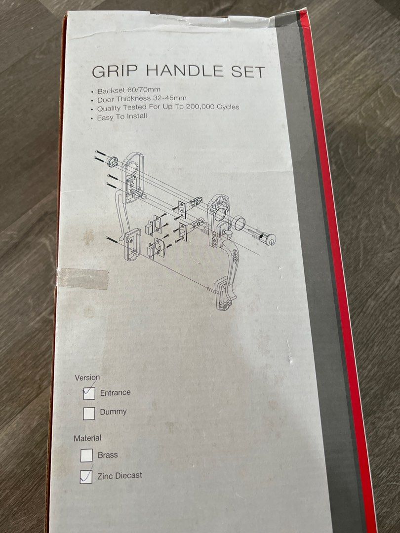 Hafele grip handle entrance door lock set for main door, Furniture ...