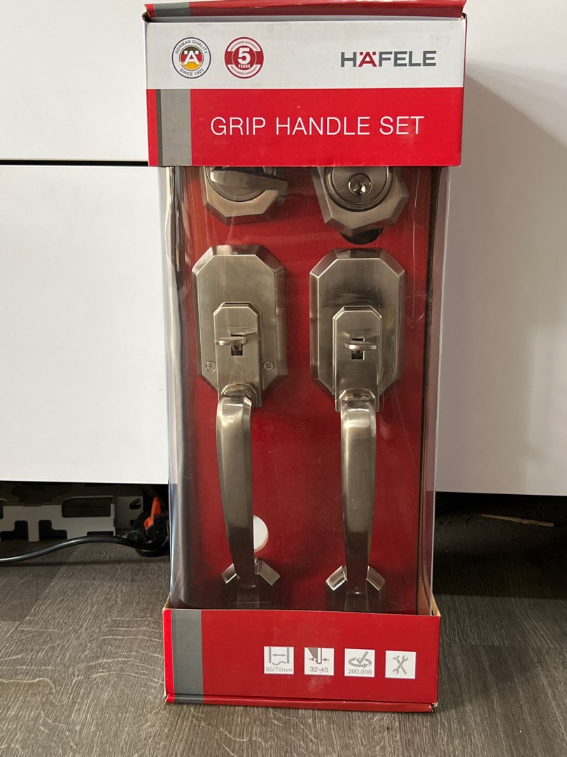 Hafele grip handle entrance door lock set for main door, Furniture ...