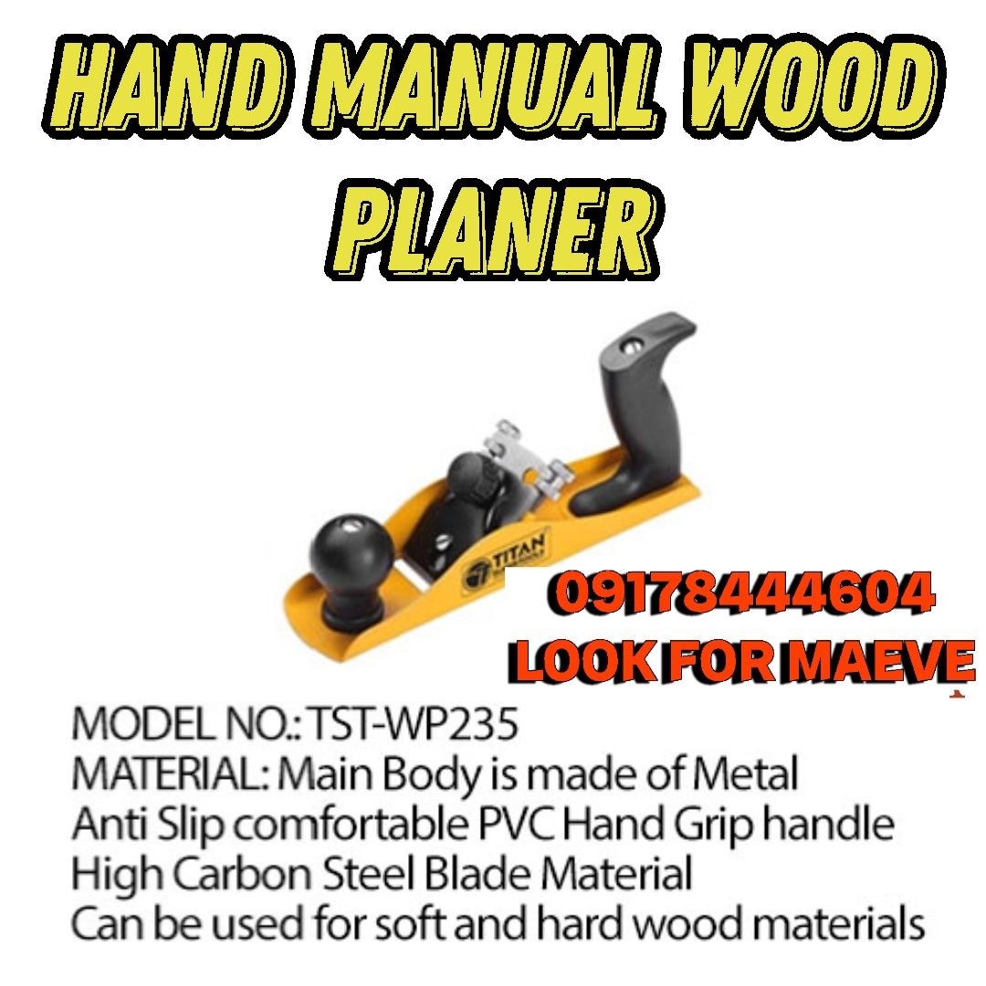 HAND MANUAL WOOD PLANER, Commercial & Industrial, Industrial Equipment ...