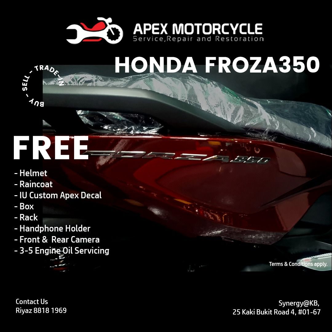 Honda Froza 350, Motorcycles, Motorcycles for Sale, Class 2A on Carousell