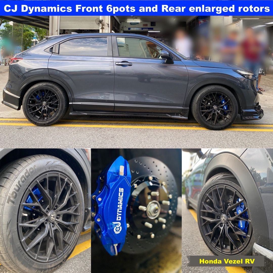 Honda Vezel RV on CJ Dynamics BBK, BCV1 coilover and HKS exhaust, Car ...