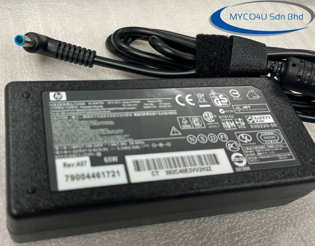 HP BLUE PIN CABLE/CHARGER /ADAPTER HP SMALL BLUE PIN CHARGER @MYCO4U ...