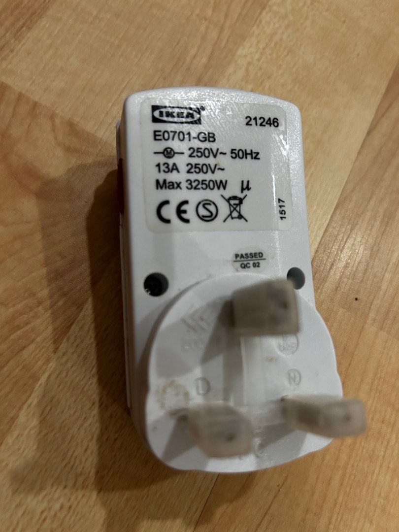 IKEA Plug with Timer, TV & Home Appliances, Electrical, Adaptors ...