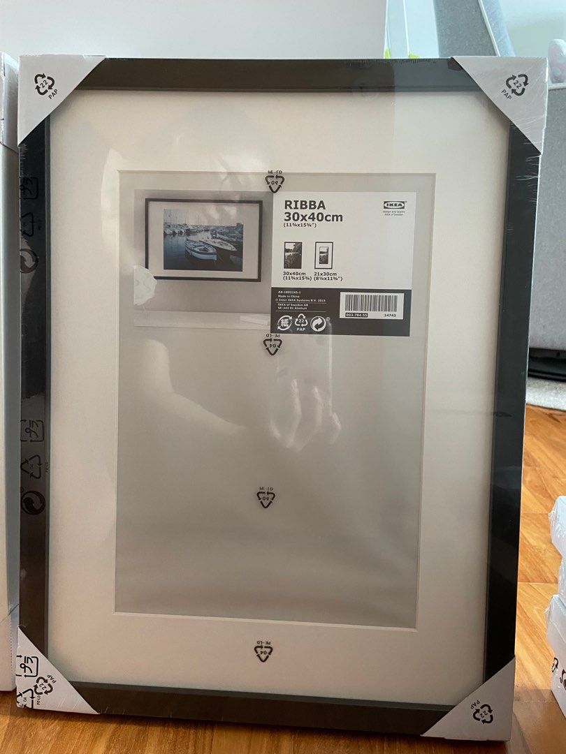 IKEA Ribba frames black and white, Furniture & Home Living, Home Decor ...