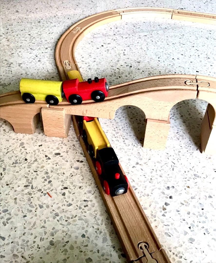 IKEA wooden train track, bridge & tunnel set, Hobbies & Toys, Toys ...