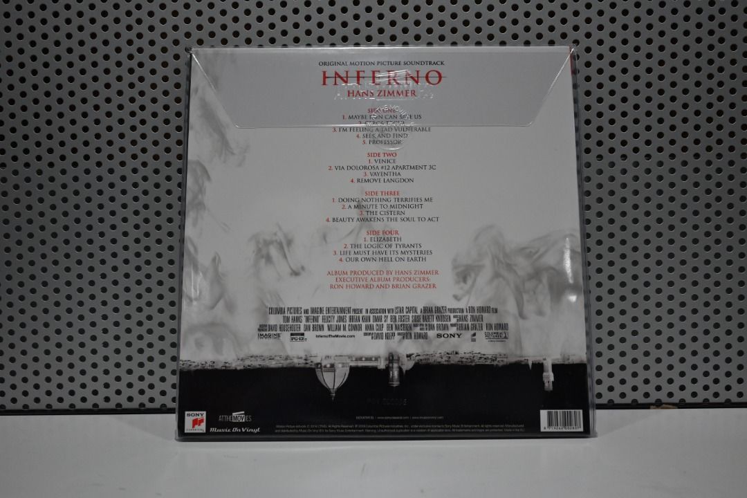 Inferno Original Motion Picture Soundtrack by Hans Zimmer, Red Vinyl ...