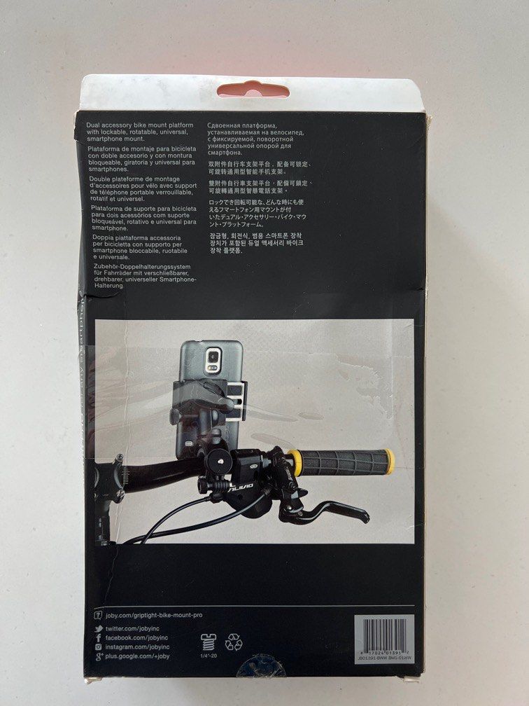 Joby GripTight Bike Mount PRO, Sports Equipment, Bicycles & Parts ...