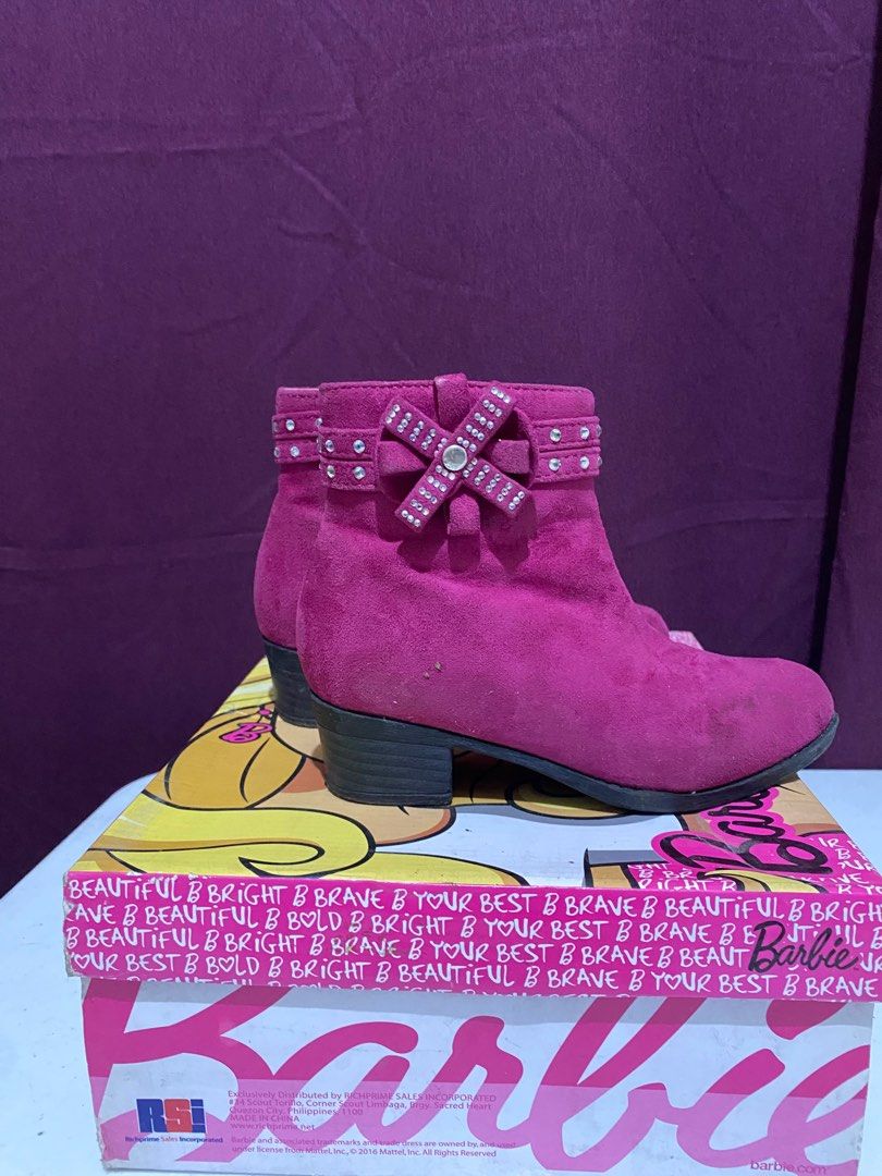 Kids Barbie Boots, Women's Fashion, Footwear, Boots on Carousell
