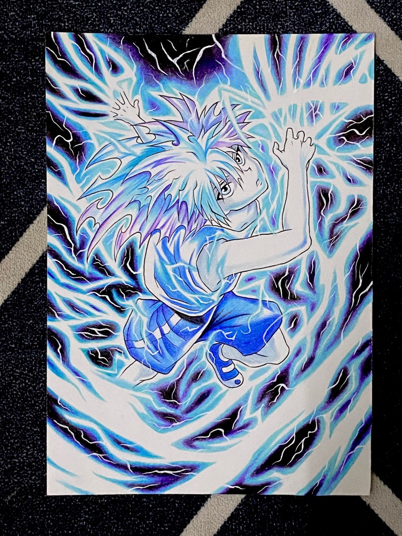 Killua Zoldyck Drawing (A5), Hobbies & Toys, Stationery & Craft, Art ...