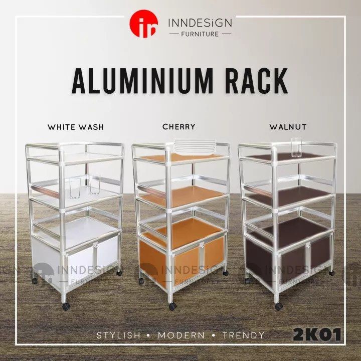 Kitchen Cabinet aluminum racks kitchen rack, Furniture & Home Living ...