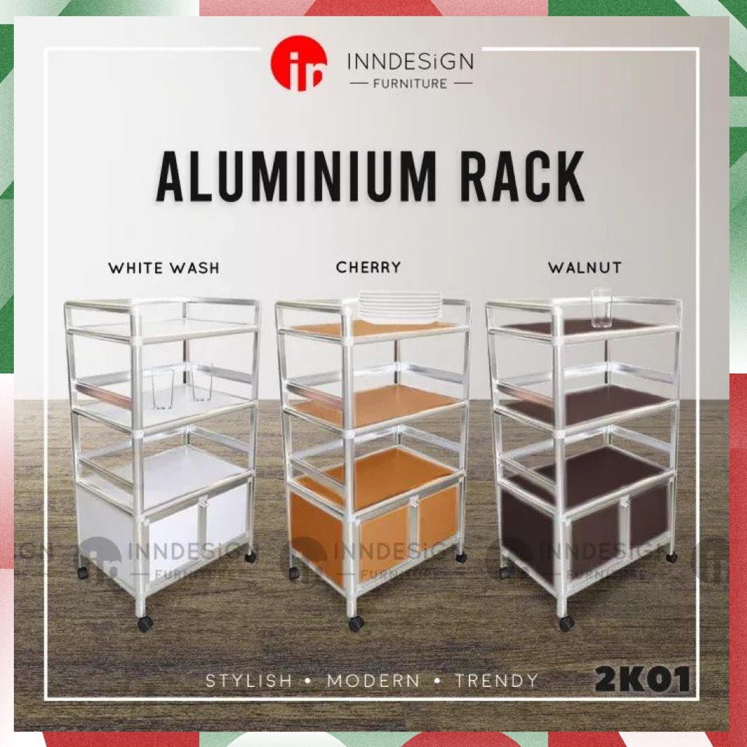 Kitchen Cabinet aluminum racks kitchen rack, Furniture & Home Living ...