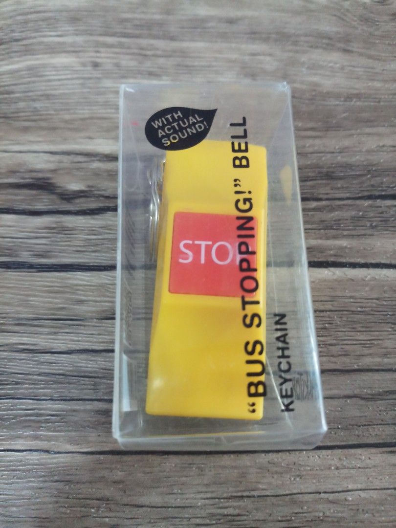 Knackstop LTA SG Mrt Merchandise - Bus stopping bell keychain ...