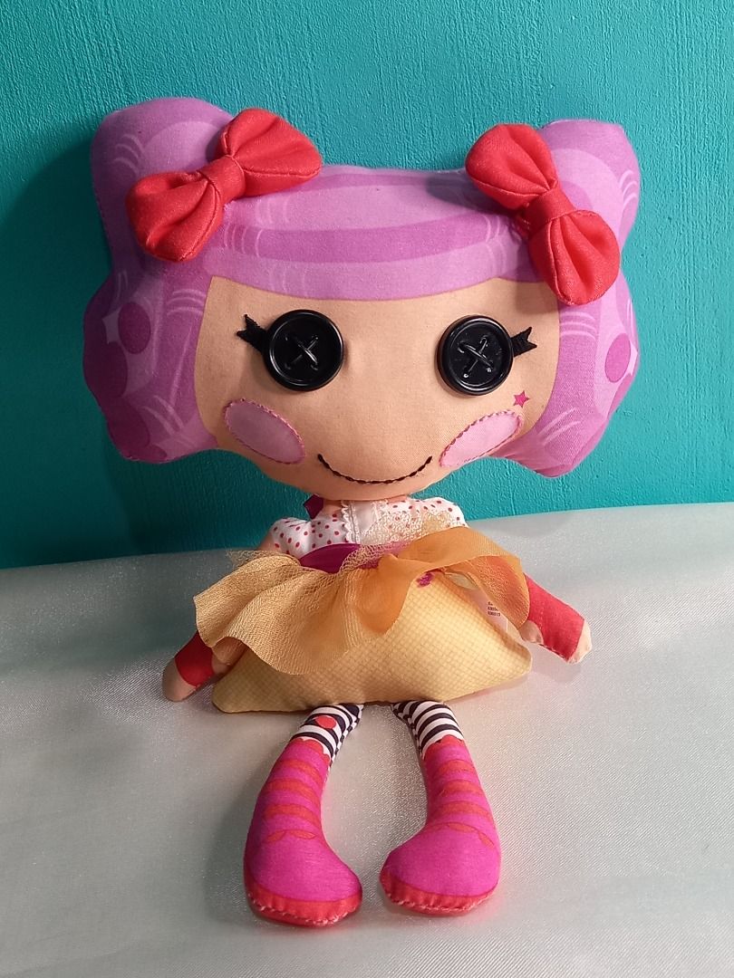 MGA Lalaloopsy Pink Orange Plush Girl Rag Doll Stuffed Toy Cute Stitch ...