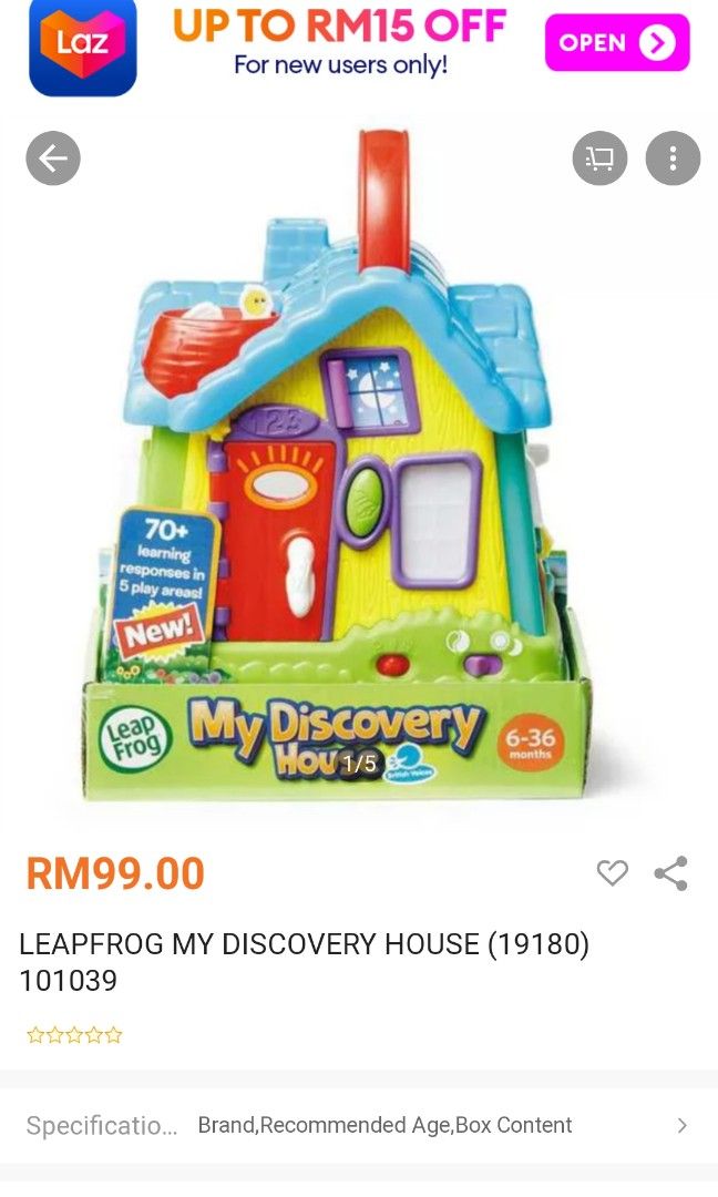 Leapfrog my discovery house, Hobbies & Toys, Toys & Games on Carousell