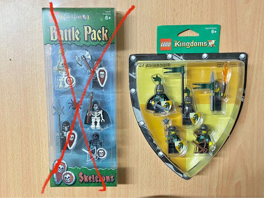 LEGO skeleton and green dragon knights battle pack, Hobbies & Toys ...