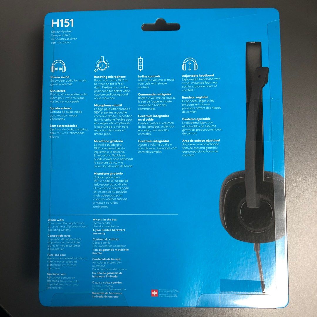 Logitech H151 Stereo Headset, Audio, Headphones & Headsets on Carousell