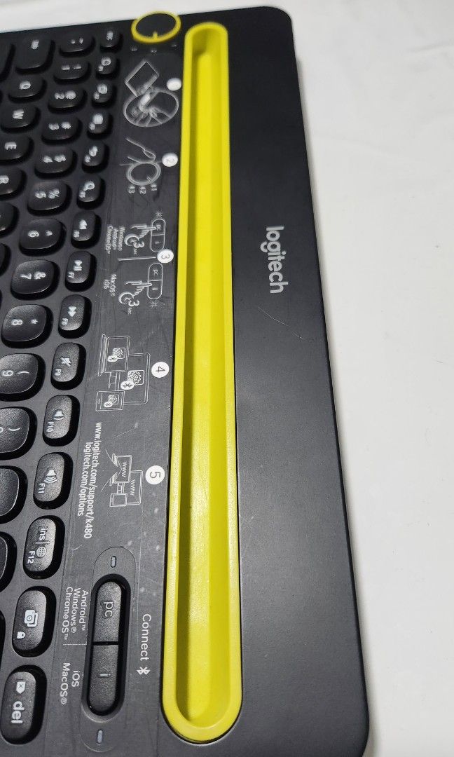 Logitech K480 BLUETOOTH MULTI-DEVICE KEYBOARD, Computers & Tech, Parts & Accessories, Computer ...