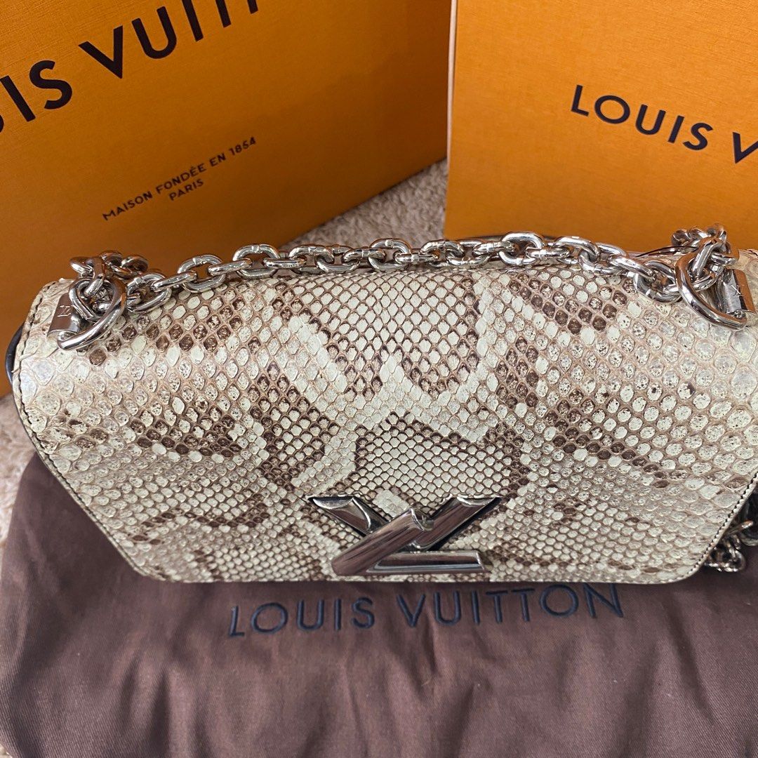 Louis Vuitton Twist MM Python, Luxury, Bags & Wallets on Carousell