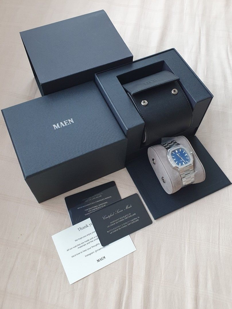 Maen Manhattan 37 Midnight Blue, Men's Fashion, Watches & Accessories ...