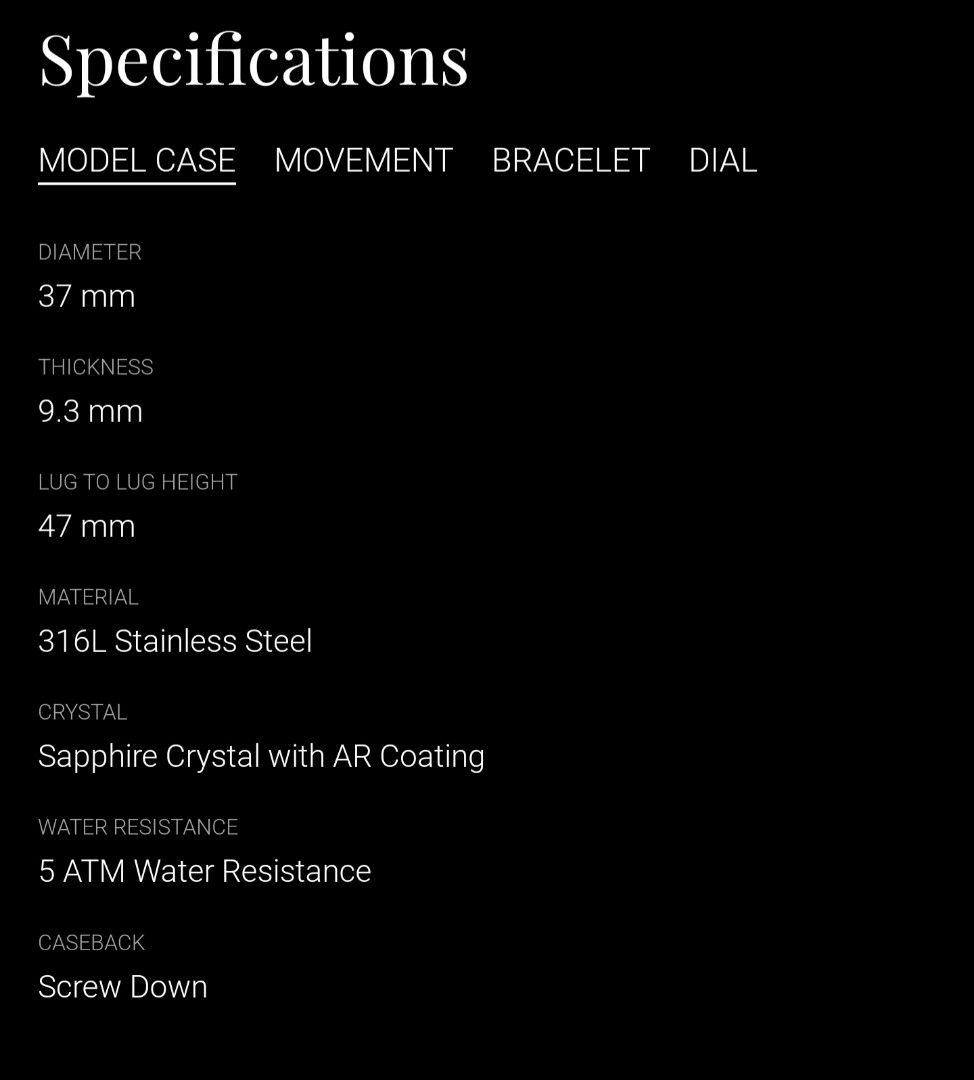 Maen Manhattan 37 Midnight Blue, Men's Fashion, Watches & Accessories ...