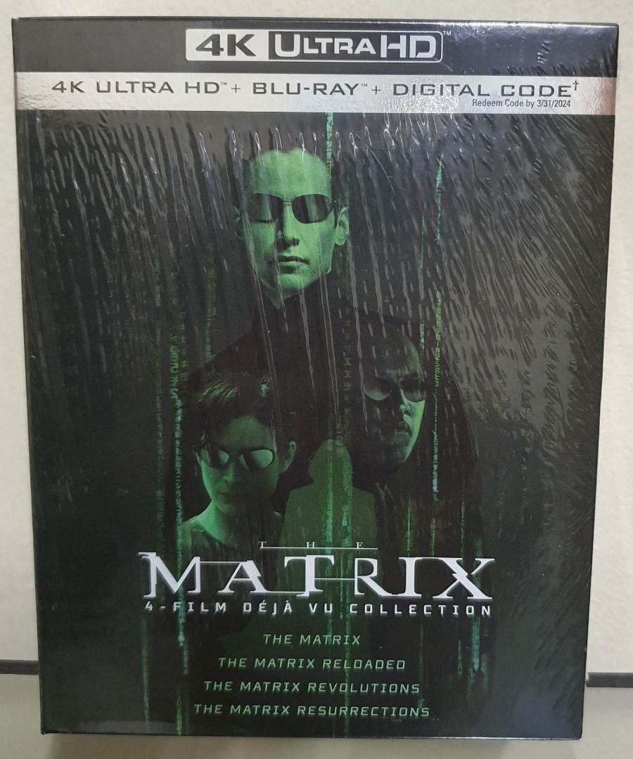 Matrix 4-Film The Deja Vu Collection [4K Ultra HD + Bluray], Hobbies ...