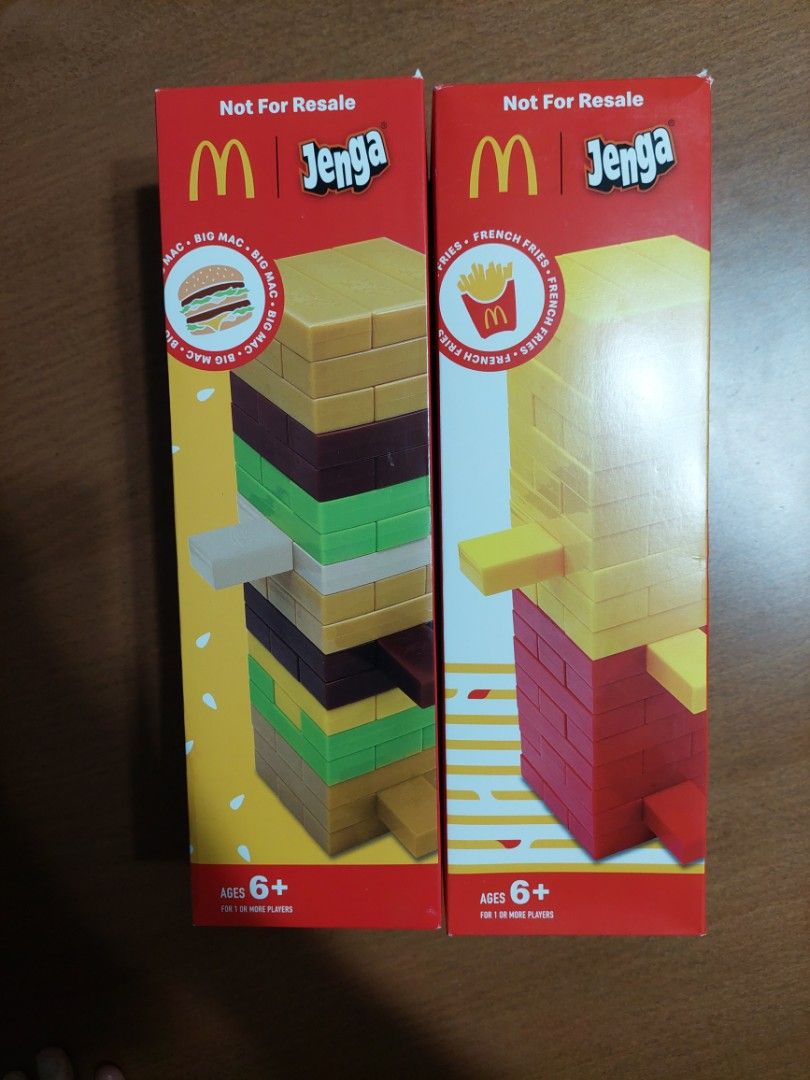 McDonalds Jenga Set, Hobbies & Toys, Toys & Games on Carousell