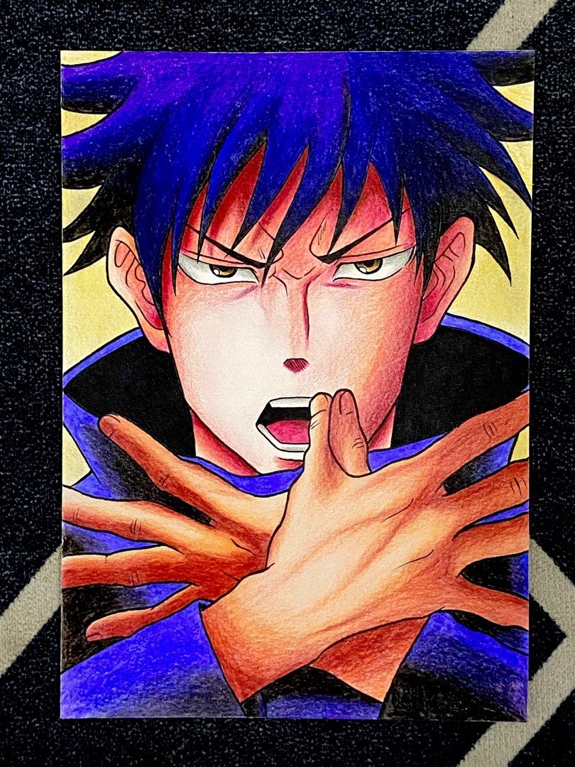 Megumi Fushiguro Drawing (A5), Hobbies & Toys, Stationery & Craft, Art ...