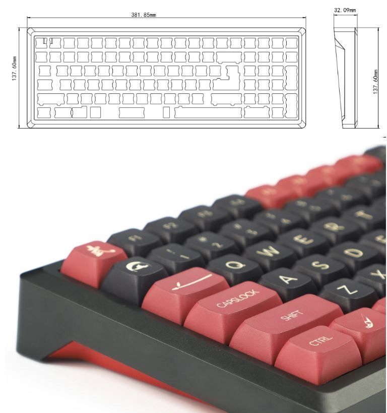 YMDK Collection - Melody 96 Kit 2 - Custom Colors Kit 2 -- Aluminum CNC ...