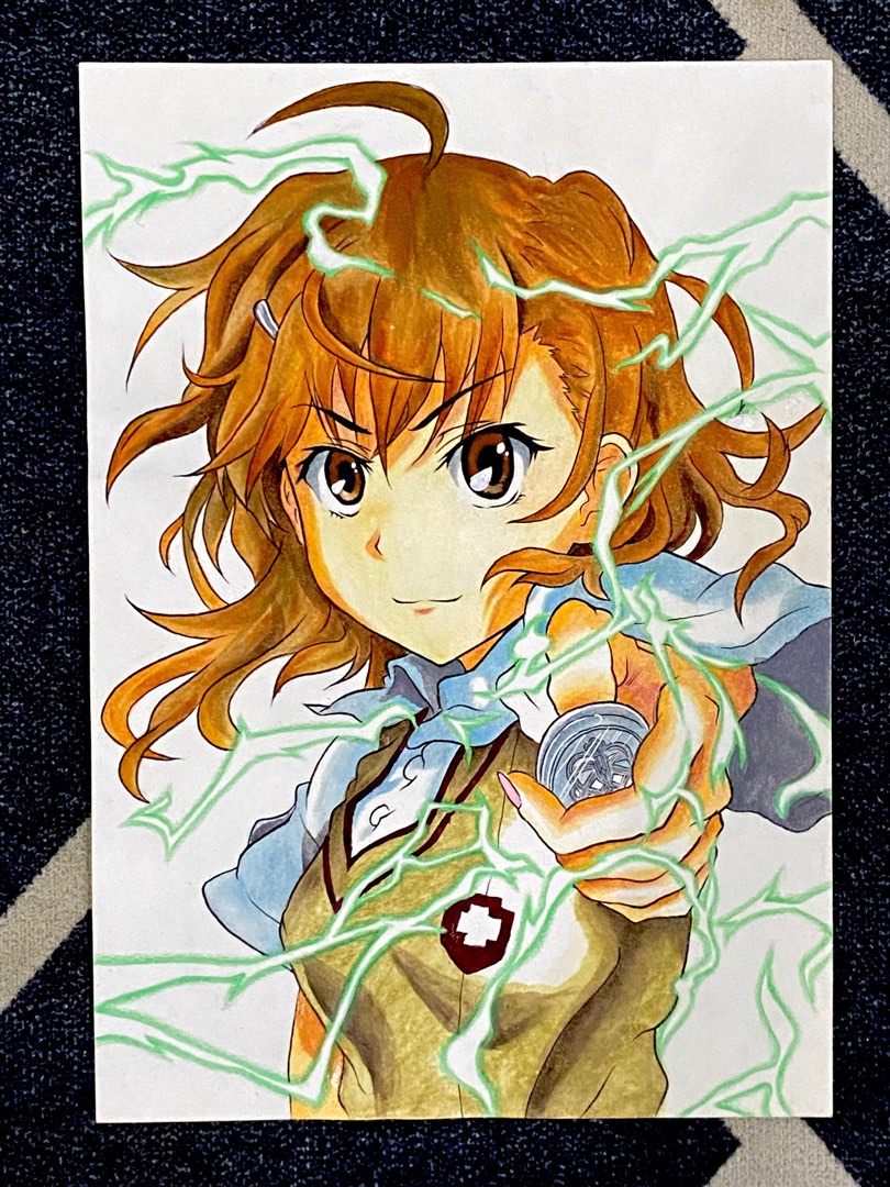 Misak Mikoto Drawing (A5), Hobbies & Toys, Stationery & Craft, Art ...