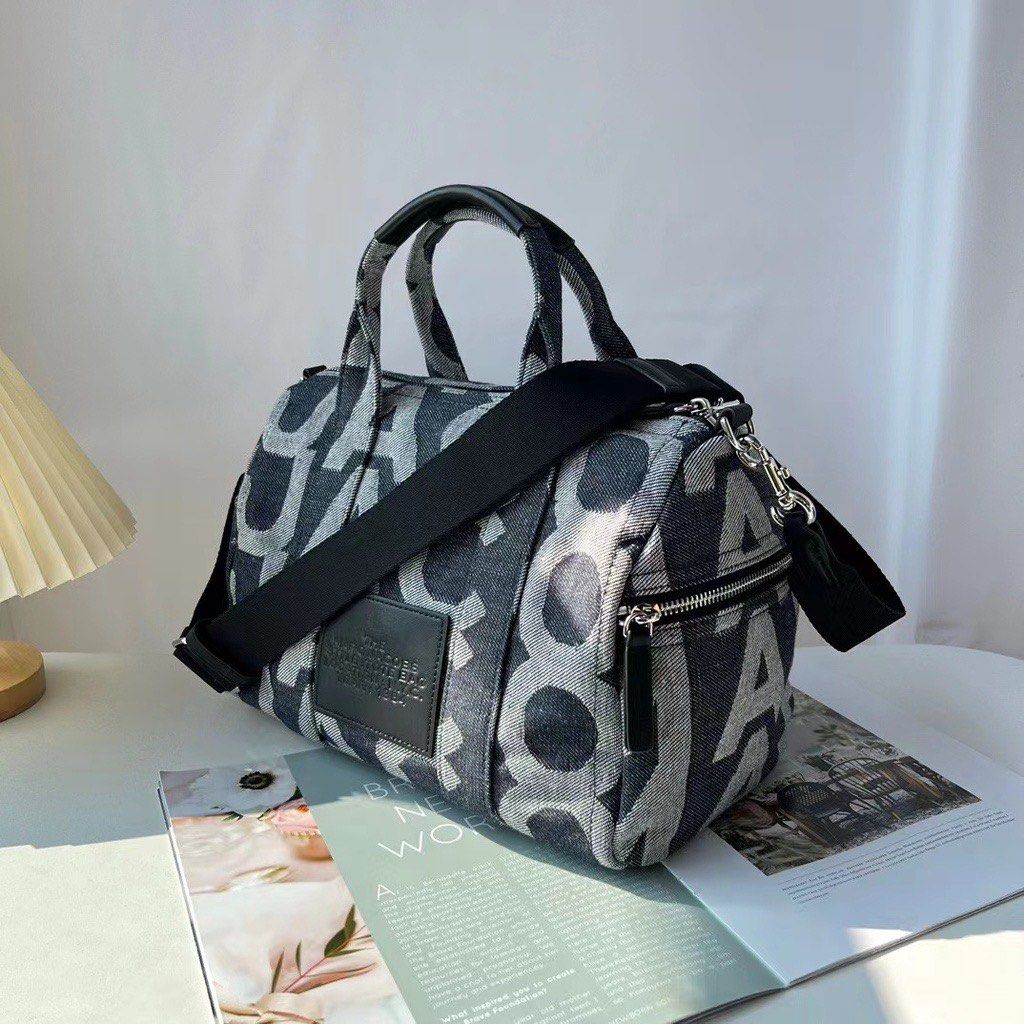 MJ The Monogram Denim Duffle Bag, Women's Fashion, Bags & Wallets ...