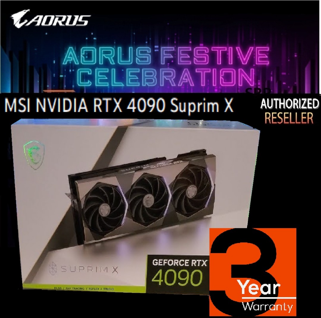 MSI GeForce RTX™ 4090 / RTX4090 SUPRIM X 24G(3Y), [Tg i5-13600K i7 ...