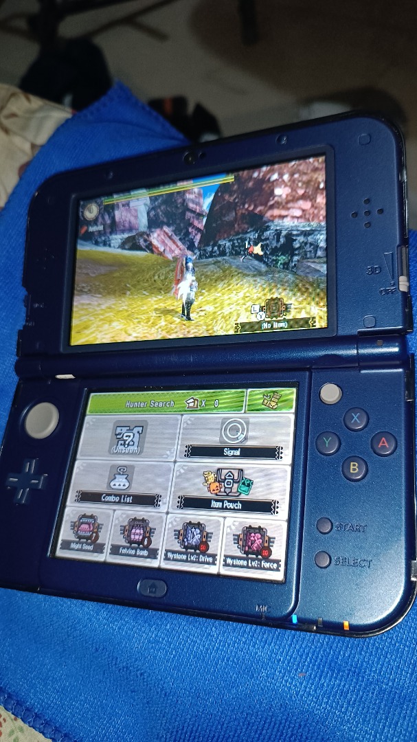 N3DS XL - CFW Metallic Blue 32GB, Video Gaming, Video Game Consoles, Nintendo on Carousell