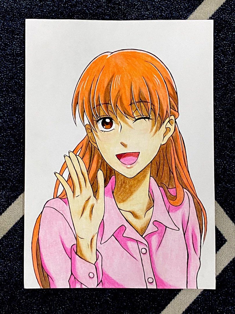Narumi Momose Drawing (A5), Hobbies & Toys, Stationery & Craft, Art ...
